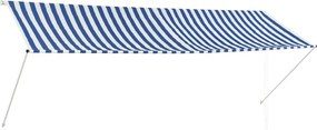 vidaXL Zatahovací markýza 350 x 150 cm [143756] Barva: Modrá