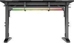 Genesis Holm Modular 120 RGB / Herní stůl / černý / D:120cm / Š:75cm /