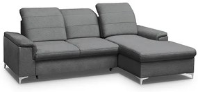 BENETON MINI Pravá rohová sedací souprava - látka Tmavě šedá Zetta 305 Dark grey