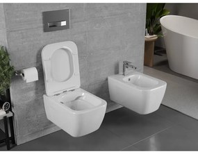 Mexen MARGO, závěsné wc s pomalu padajícím WC sedátkem, 51 x 35 cm, bílá, 30420900