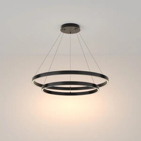 Maytoni MOD058PL-L74B3K - LED Lustr na lanku RIM LED/88W/230V pr. 80 cm černá