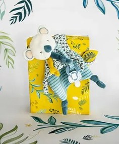 Doudou Dárková sada - Hračka s úchytem na dudlík koala Yoca 20 cm / od