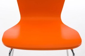 Sada 4 konferenčních židlí Aaron – oranžová