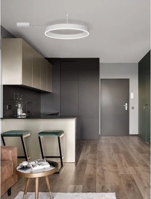 Matně bílé hliníkové LED stmívatelné stropní svítidlo Motif – Nova Luce