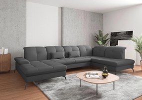XXXLutz SEDACÍ SOUPRAVA, textil, tmavě šedá Sit & More - Sedací soupravy - 000144009651