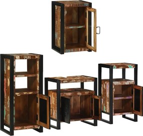 Sada koupelnového nábytku 4 ks Vícebarevný 55 x 35 x 60 cm 3305699