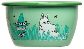 Smaltovaná miska Moomin Boys Green 3 dl Muurla