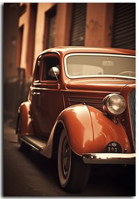 Obraz vintage vůz červené Rozměr: 80 x 120 cm