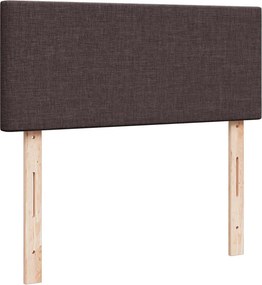 Box spring postel s matrací tmavě hnědá 120x190 cm textil 3285823