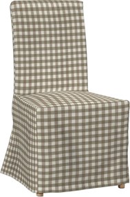 Potah na židli IKEA  Henriksdal, dlouhý barva béžová látka vzorované