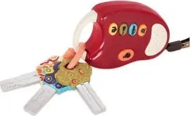 B-Toys Klíčky k autu FunKeys červené / od 18 měsíců