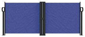 Zatahovací boční markýza modrá 100 x 600 cm