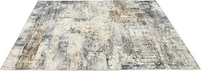HOMCOM omyvatelný koberec s abstraktním vzorem, 300 × 200 cm, šedá