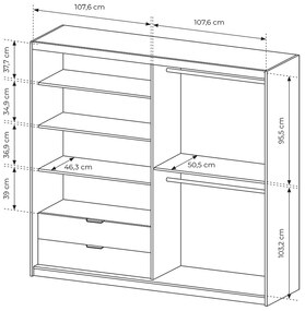 TALLY a | ložnice TALLY A | 5 dílů | artisan/antracit