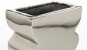 Stříbrná kovová váza ZUIVER CURVES M