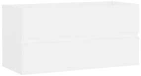 Skříňka pod umyvadlo bílá 90 x 38,5 x 45 cm dřevotříska - Default Title