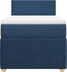 Box spring postel s matrací modrá 80x200 cm textil 3289582