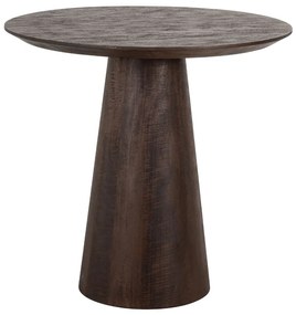 Hnědý kulatý dřevěný bistro stolek Richmond Willow 80 cm