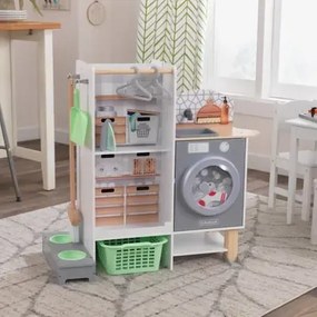 KidKraft Dřevěná kuchyňka s prádelnou / od 2 let