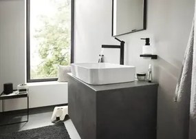 Hansgrohe AddStoris - Dávkovač mýdla s držákem matné sklo/černá mat