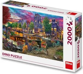 DINO Malovaný Amsterdam / 2000 dílků / od 15 let