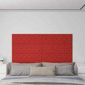 vidaXL Nástěnné panely 12 ks 90 x 30 cm umělá kůže 3,24 m² [344002] Barva: Hnědá