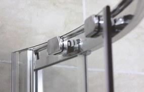 NATALI HARD 90x80 Clear Levý Sprchový kout asymetrický