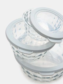 Sinsay - Nádoby na potraviny s víkem 3 pack - šedá