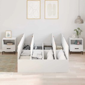Rám postele s úložným prostorem s úložištěm Bílá 120 x 190 cm 3335421