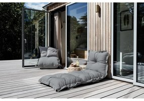 Tmavě šedý variabilní futon vhodný do exteriéru Karup Design OUT™ Sit&amp;Sleep Dark Grey