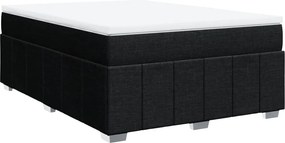 Box spring postel s matrací černá 160x200 cm textil 3285486