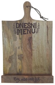 Bohemia Gifts Dřevěný stojan na kuchařku - Menu