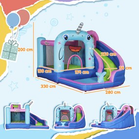 Bezpečnostní síť pro vodní skluzavku hrací zámek vodní park pro děti od 3 do 8 let bezpečná venkovní zábava