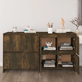 Příborníky 2 ks kouřový dub 70 x 41 x 75 cm kompozitní dřevo 3098094