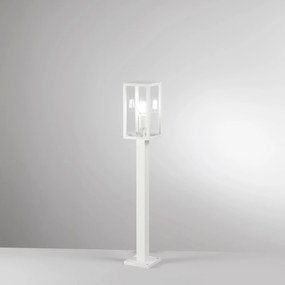 FAN LANT-MIRAGE-P90-BCO Sloupkové svítidlo PALETTO MIRAGE kov/sklo bílá, 1xE27, 86 x 13 x 13 cm - FANEUROPE