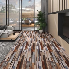 vidaXL Podlahová krytina PVC 5,02 m² 2 mm samolepicí [146601] Barva: matte wood brown