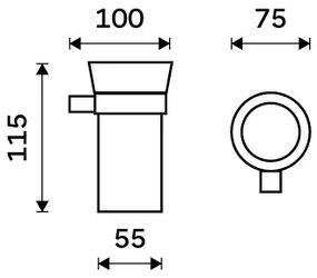 Nimco Držák na kartáčky BR 11058KU-26