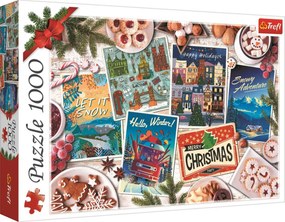 TREFL PUZZLE Vzpomínky na zimu 68x48cm skládačka 1000 dílků tr10730