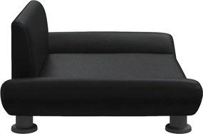 Pelíšek pro psy černý 70 x 45 x 28 cm umělá kůže 172001