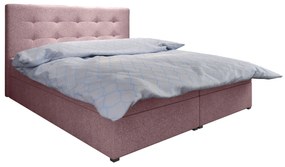 Manželská postel Boxspring 140 cm Fade 1 (růžová) (s matrací a úložným prostorem). 1046470