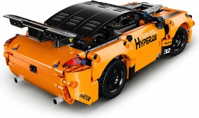 LEAN Toys Stavebnicové kostky – dálkově ovládané auto RC, oranžové, 545 dílů