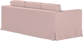 Potah na pohovku IKEA  Karlanda 3-místná nerozkládací, dlouhý barva růžová látka pletený vzor