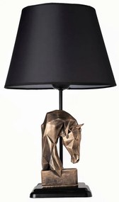 Stolní lampa 1xE27/40W/230V černá/zlatá