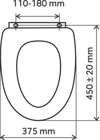 Novaservis - Sedátko MDF, WC/DELFIN