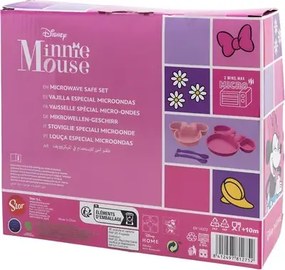 STOR Dětská jídelní sada 4v1 Minnie Mouse / Dětská jídelní sada / bez