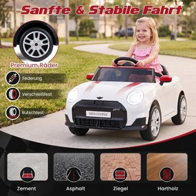 Costway Dětské autíčko 12 V BMW Mini Design Elektrické autíčko pro děti