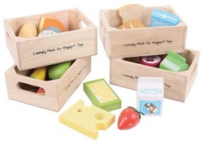 Bigjigs Toys Set zdravých potravin ve čtyřech krabičkách 2