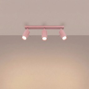 Sollux Lighting Stropní svítidlo RING 3L růžové