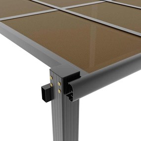 Zahradní altán antracitový 3x3 m Hliník 3217060