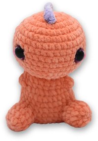 Vali Crochet Háčkovaný Baby Dino Barva: Neonově růžová (80324)